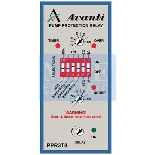 Pump Protection Relay with Overload Timer Avanti